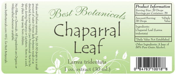 Chaparral Leaf Alcohol Extract - Dr. Christopher's Herbs