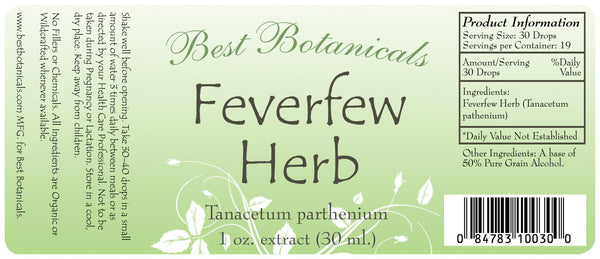 Feverfew Herb Alcohol Extract - Dr. Christopher's Herbs